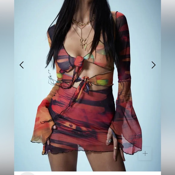 Jaded London | Dresses | Jaded London Mystic Mesh Mini Dress Us2 | Poshmark